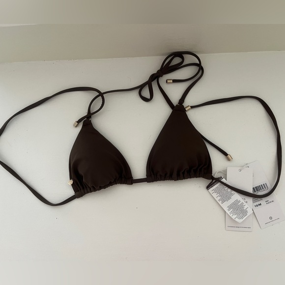 Rhythm. | Swim | Rhythm Brown Classic Slide Tri Top Bikini In Chocolate ...